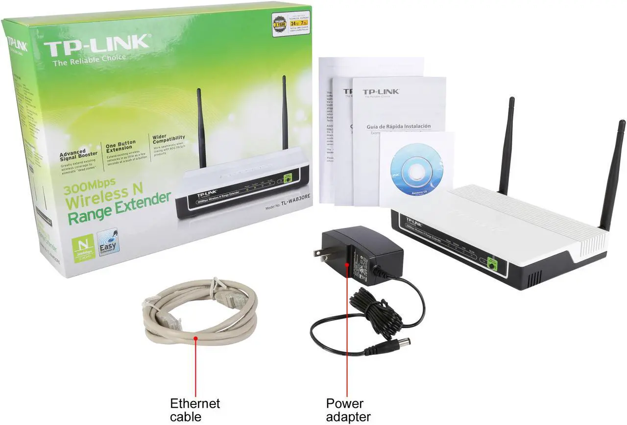 Refurbished: TP-Link TL-WA830RE Wireless N300 Range Extender, 2.4 GHz ...