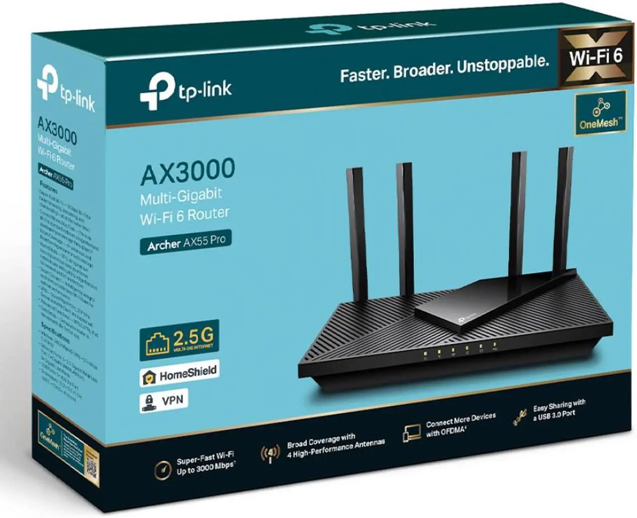 TP-Link AX3000 WiFi 6 Router (Archer AX55 Pro) - Newegg.com