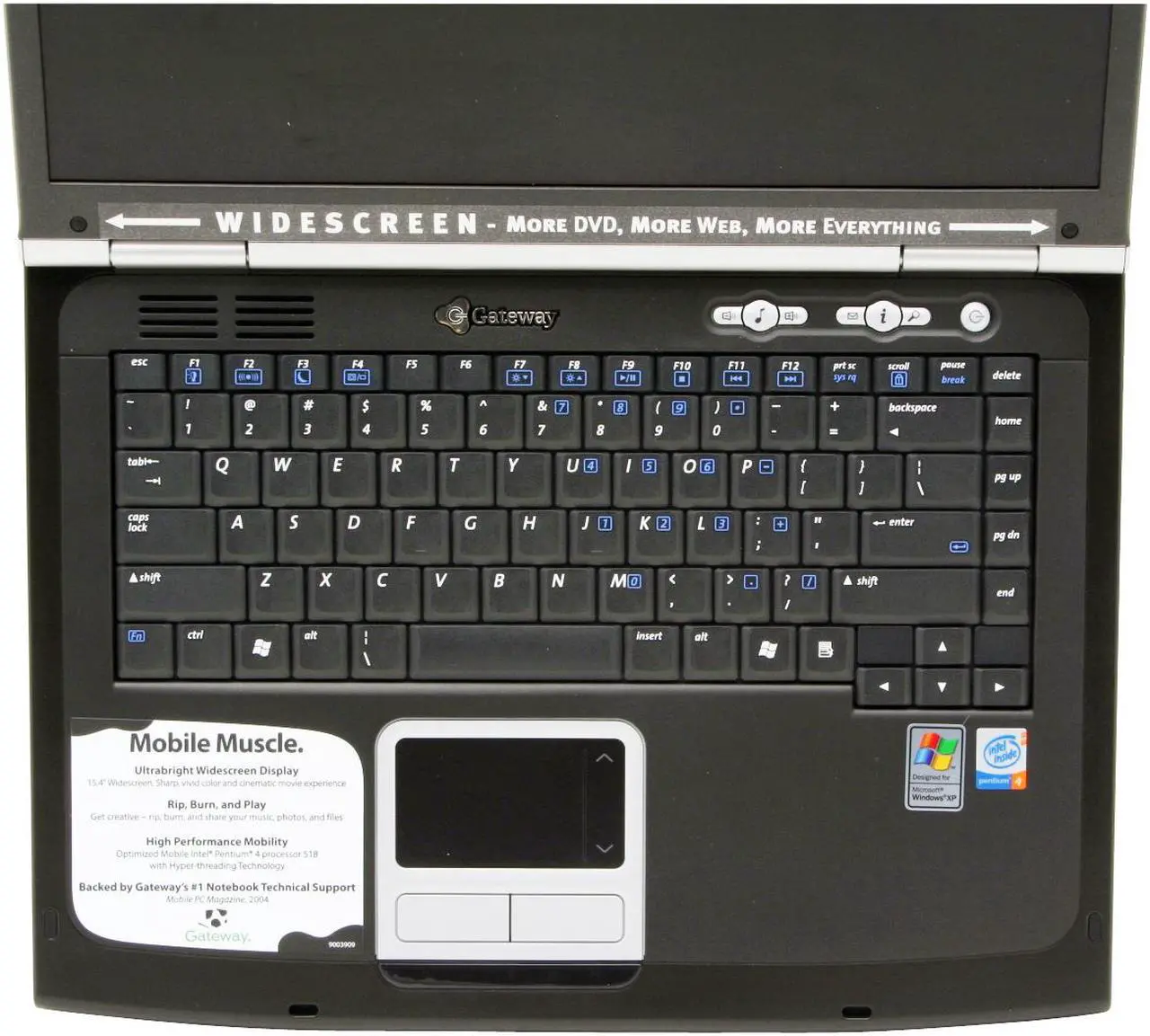 Gateway Laptop Intel Pentium 4 532 512MB Memory 60GB HDD Integrated ...
