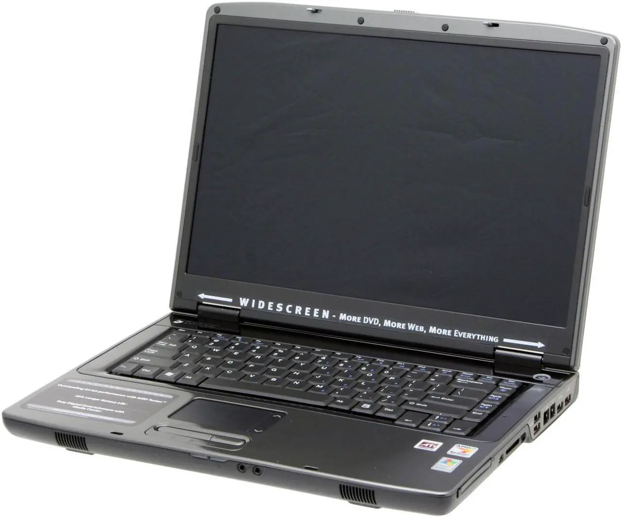 Gateway Laptop AMD Turion 64 ML-37 1GB Memory 100GB HDD ATI Radeon ...