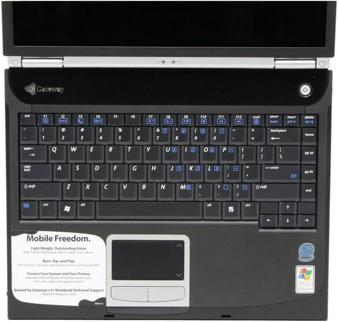 Gateway Laptop Intel Celeron M 350 256MB Memory 40GB HDD Integrated ...