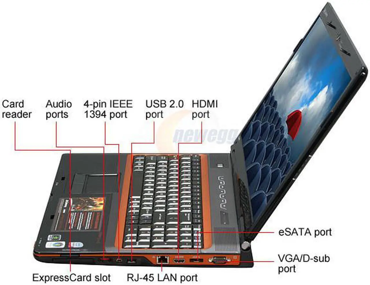 Gateway Laptop Intel Core 2 Duo P8400 4GB Memory 320GB HDD NVIDIA GeForce 9800M GTS 17.0 ...