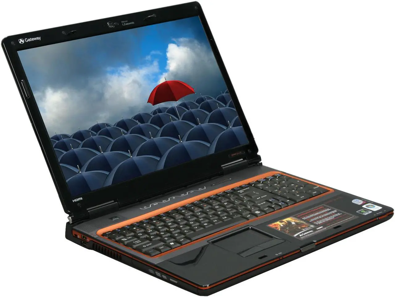 Gateway Laptop Intel Core 2 Duo P8400 4GB Memory 320GB HDD NVIDIA GeForce 9800M GTS 17.0 ...