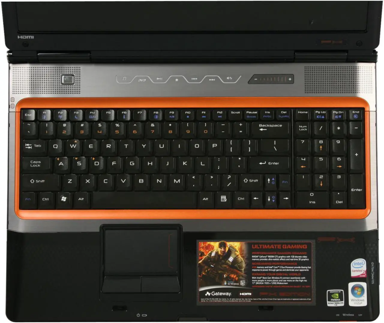 Gateway Laptop Intel Core 2 Duo P8400 4GB Memory 320GB HDD NVIDIA ...