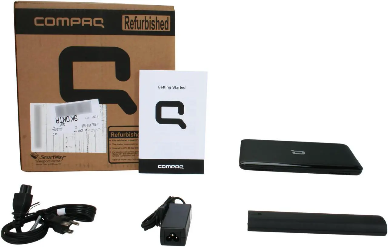 Refurbished: COMPAQ Mini CQ10-450CA Black 10.1" WSVGA Netbook - Newegg.com