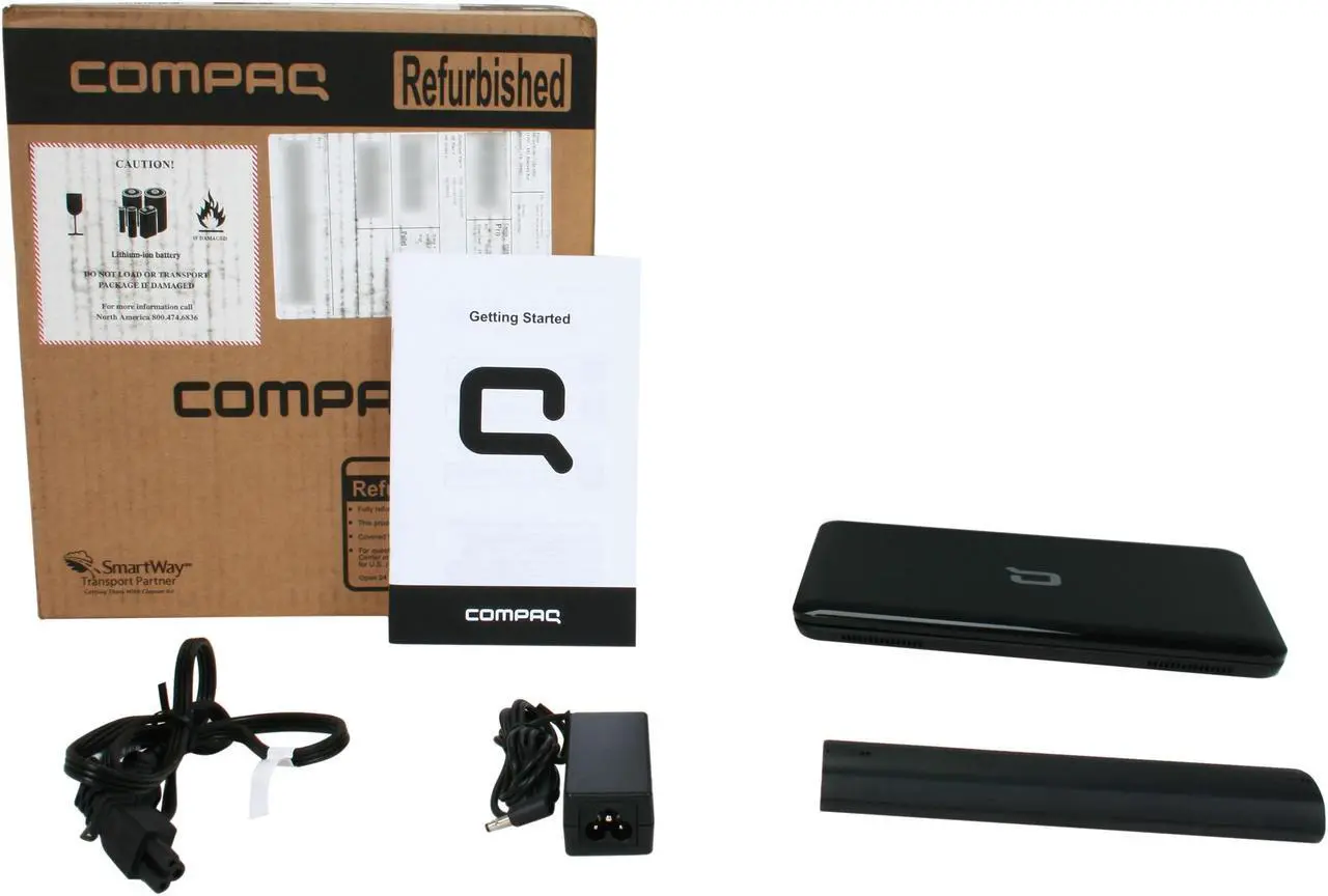 Refurbished: COMPAQ Mini CQ10-400CA Black 10.1" WSVGA Netbook - Newegg.com