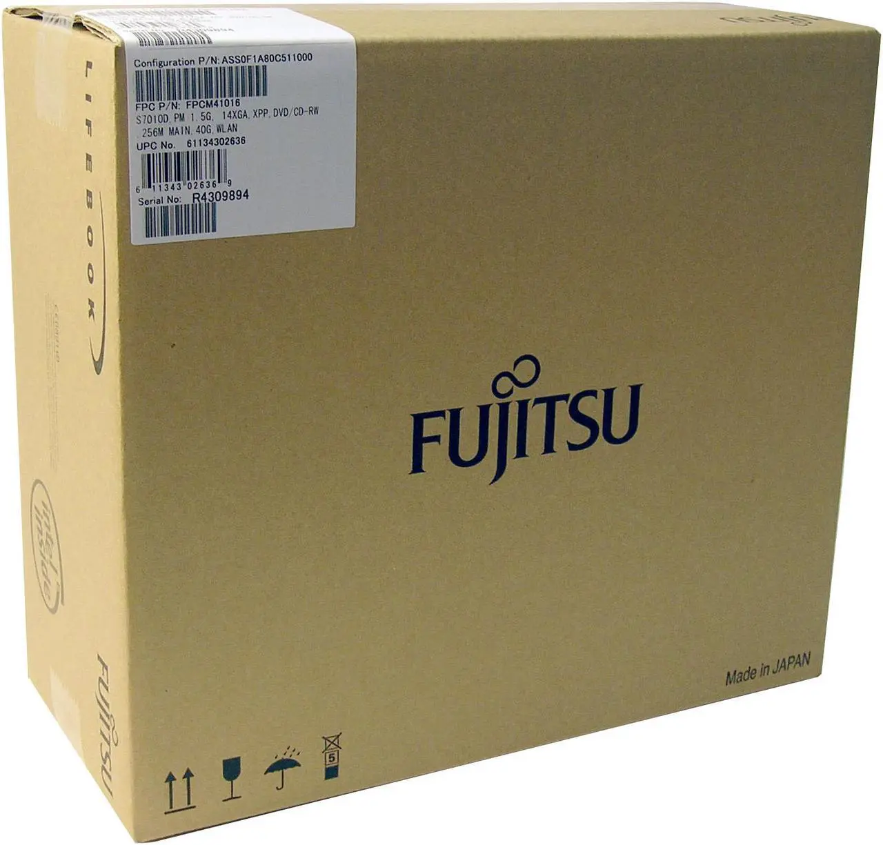 Fujitsu Laptop LifeBook 1.50GHz 256MB Memory 40GB HDD Intel Extreme ...