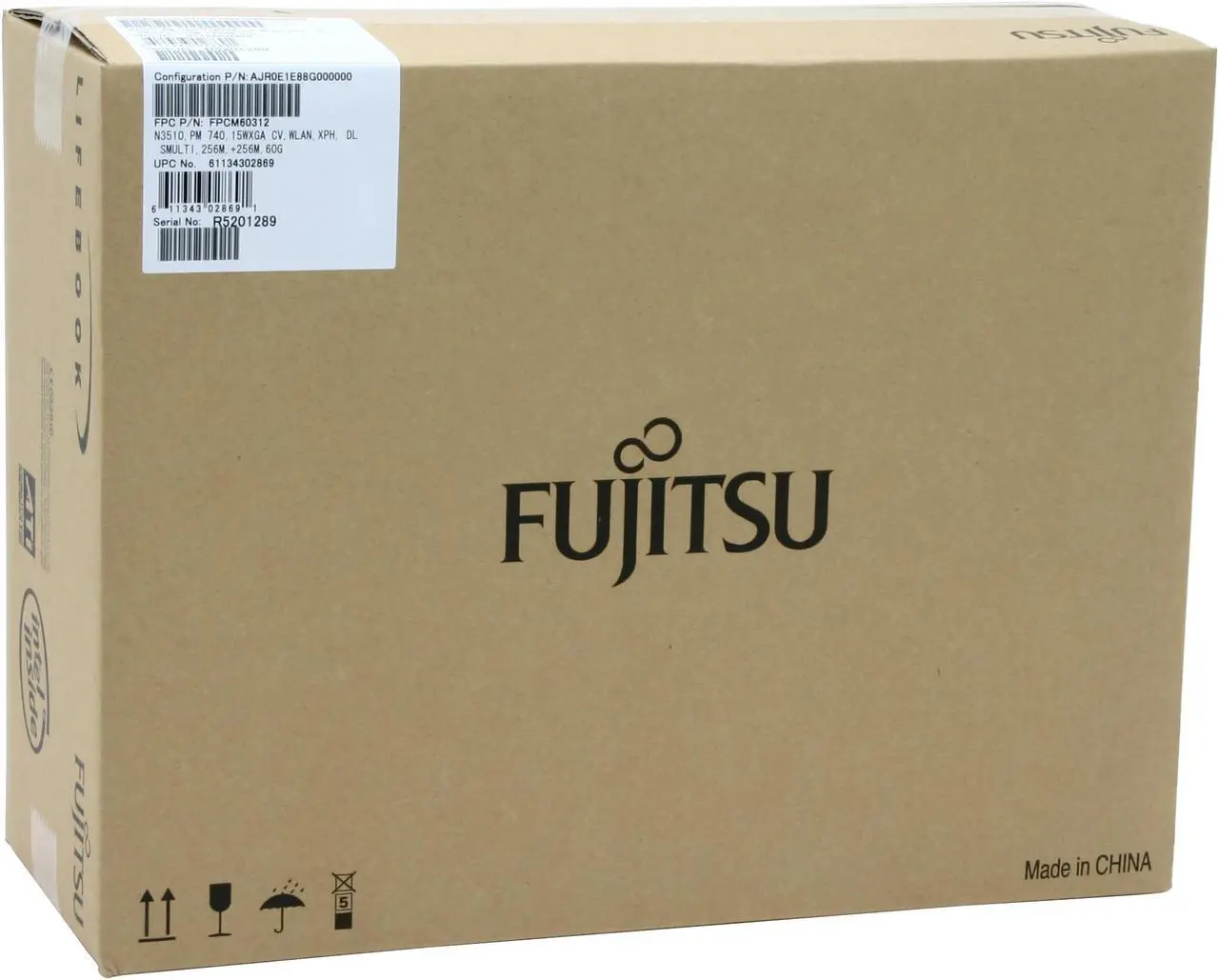 Fujitsu Laptop LifeBook Intel Pentium M 740 512MB Memory 80GB HDD ATI ...