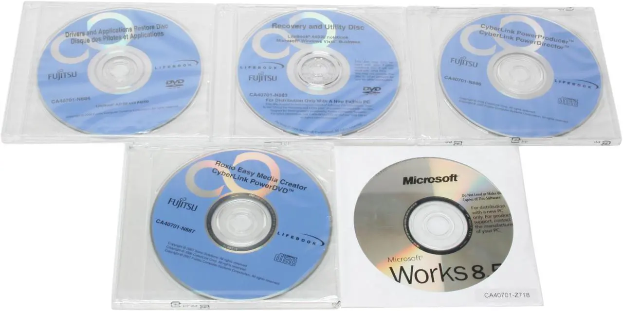 Fujitsu Laptop LifeBook Intel Core Duo T2450 2GB Memory 120GB HDD Intel ...