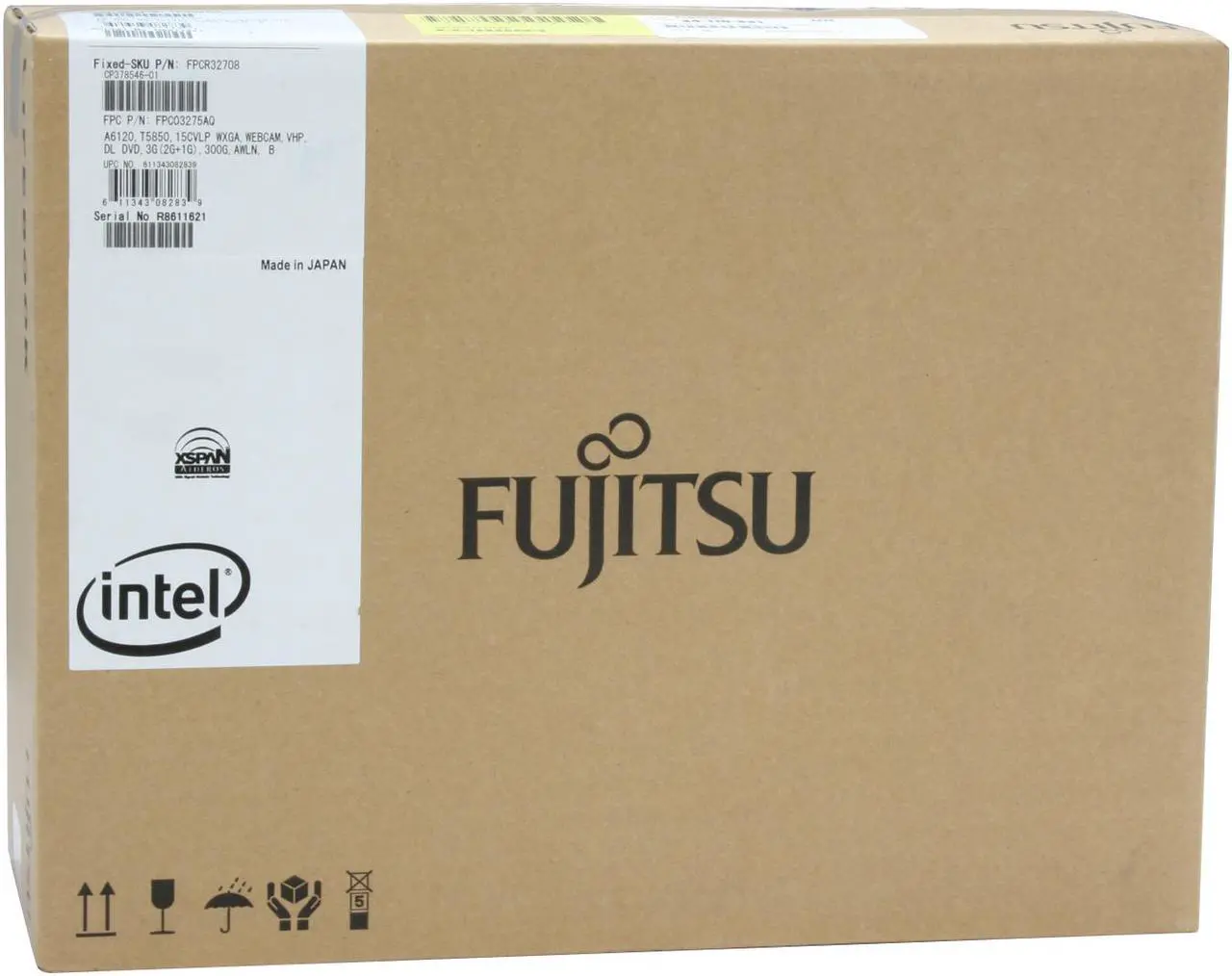 Fujitsu Laptop LifeBook Intel Core 2 Duo T5850 3GB Memory 300GB HDD ...