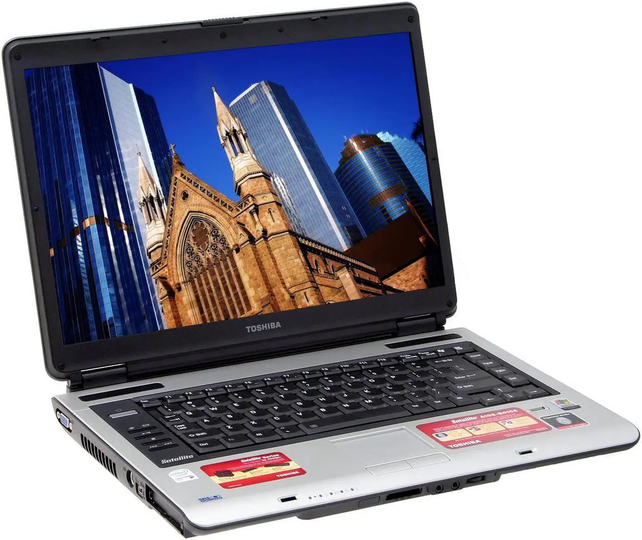 TOSHIBA Laptop Satellite Intel Core Duo T2400 1GB Memory 120GB HDD ...
