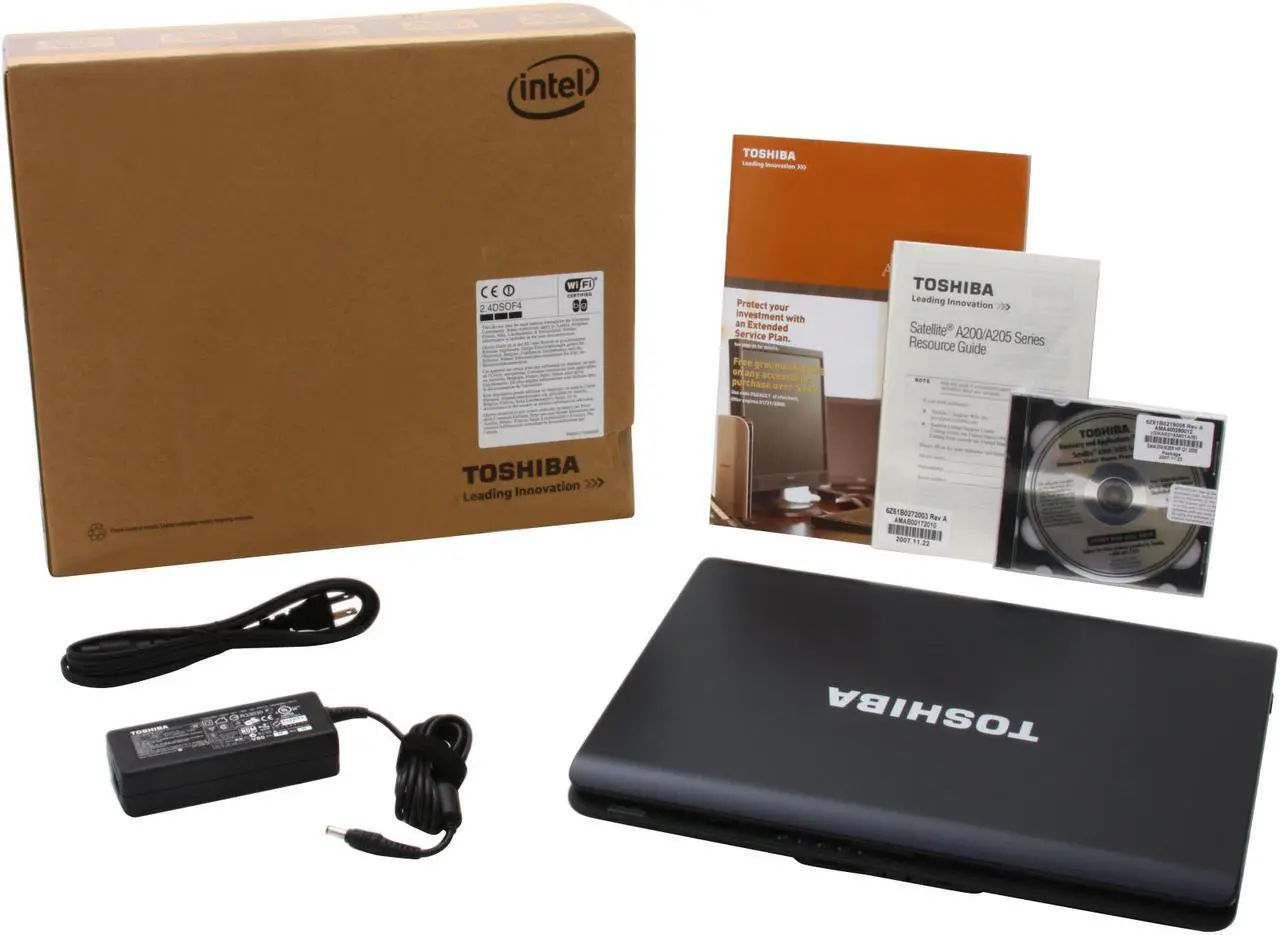 TOSHIBA Laptop Satellite Intel Pentium T2330 2GB Memory 200GB HDD Intel ...