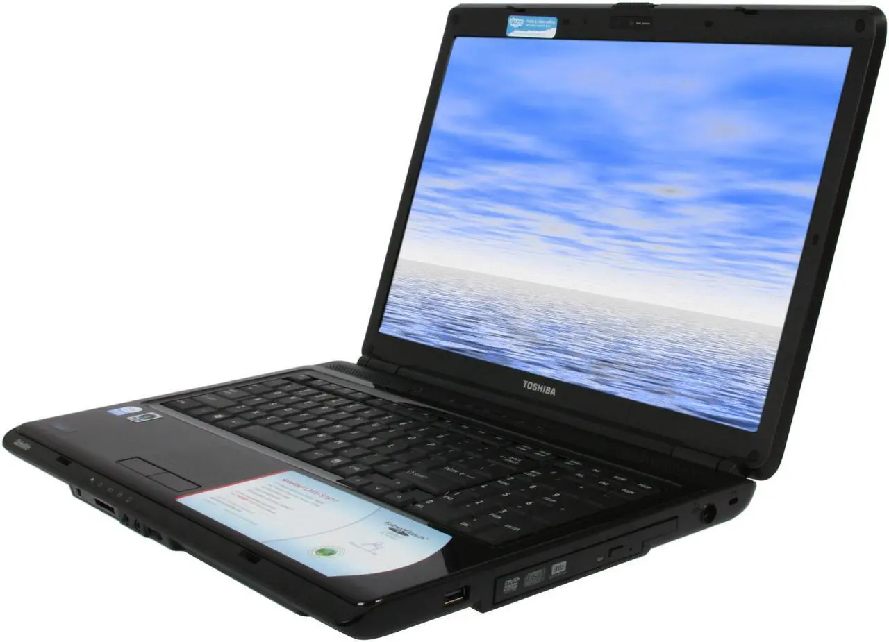 TOSHIBA Laptop Satellite Intel Pentium T2390 3GB Memory 160GB HDD Intel ...