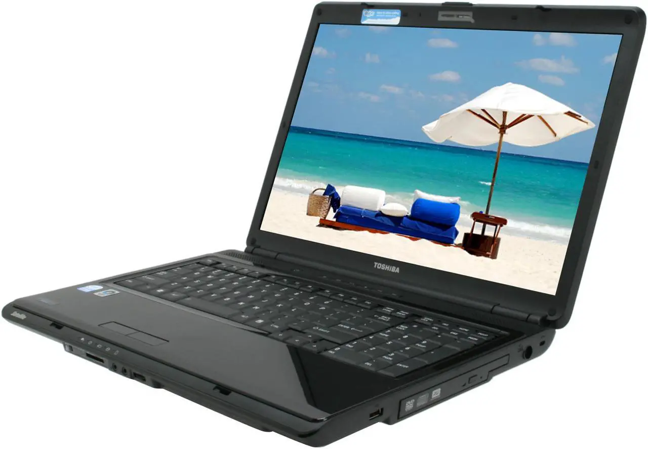TOSHIBA Laptop Satellite Intel Pentium T3400 3GB Memory 250GB HDD Intel ...