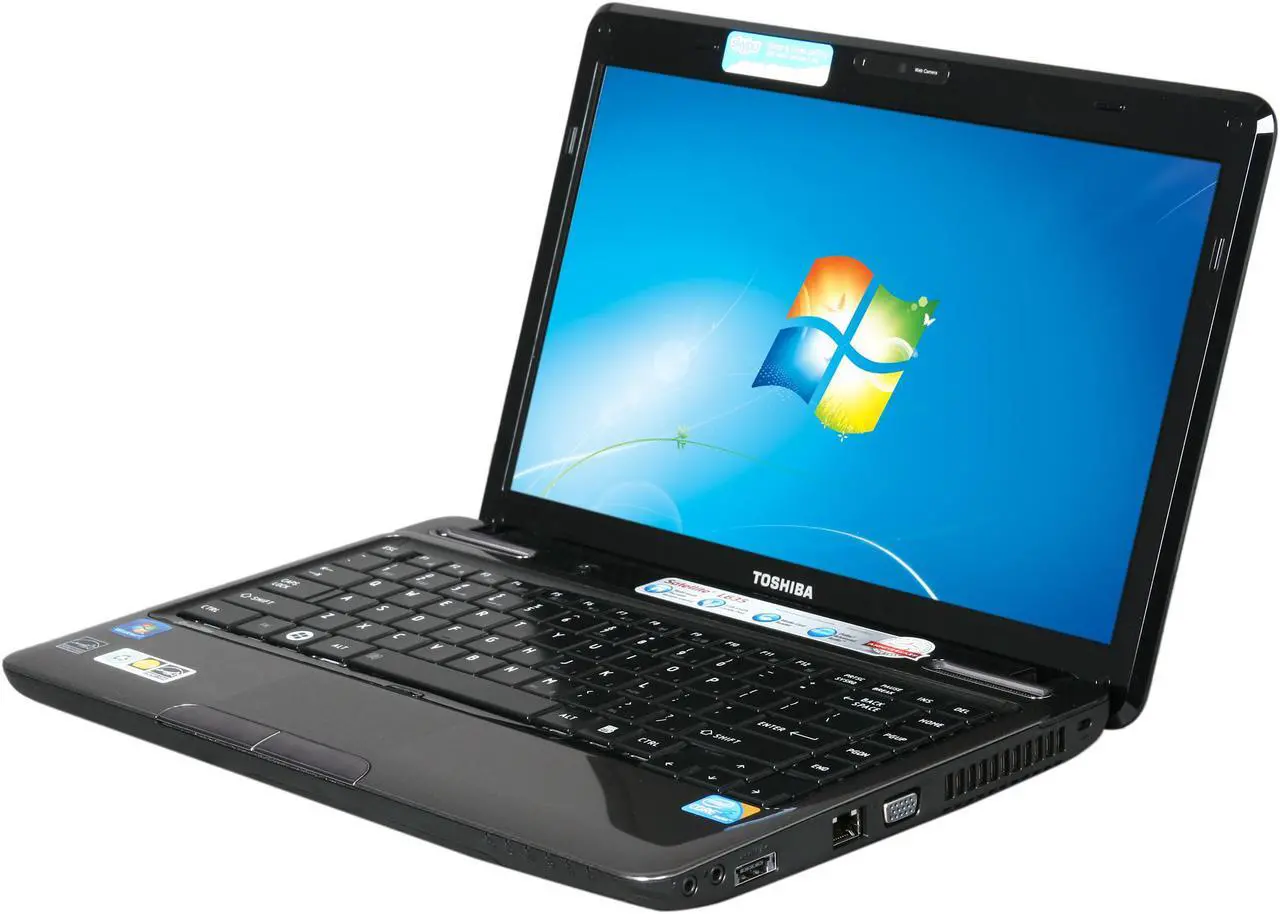 TOSHIBA Laptop Satellite Intel Core i5-450M 4GB Memory 500GB HDD Intel ...