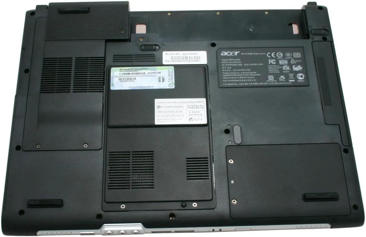 Acer Laptop Aspire 3000+ 256MB Memory 40GB HDD SiS Mirage 2 15.4 ...