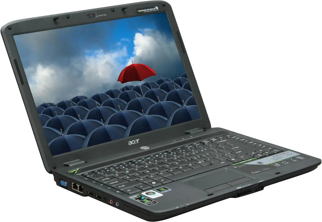 Acer Laptop Aspire AMD Athlon 64 X2 QL-60 2GB Memory 160GB HDD NVIDIA ...