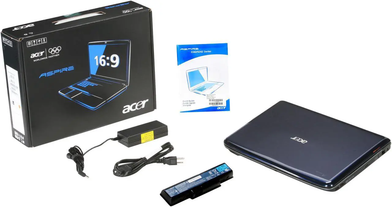 Acer Laptop Aspire AMD Turion II M500 4GB Memory 320GB HDD ATI Mobility ...