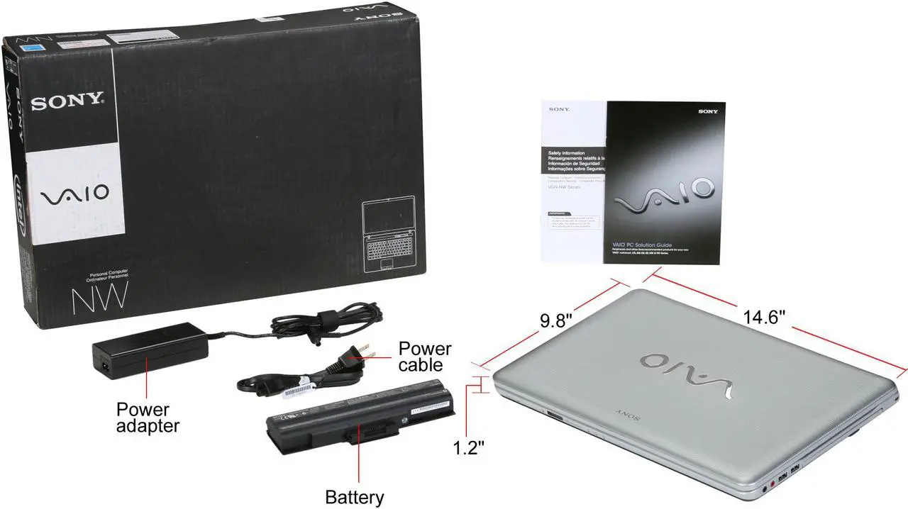 SONY Laptop VAIO NW Series Intel Core 2 Duo T6500 4GB Memory 320GB HDD ...