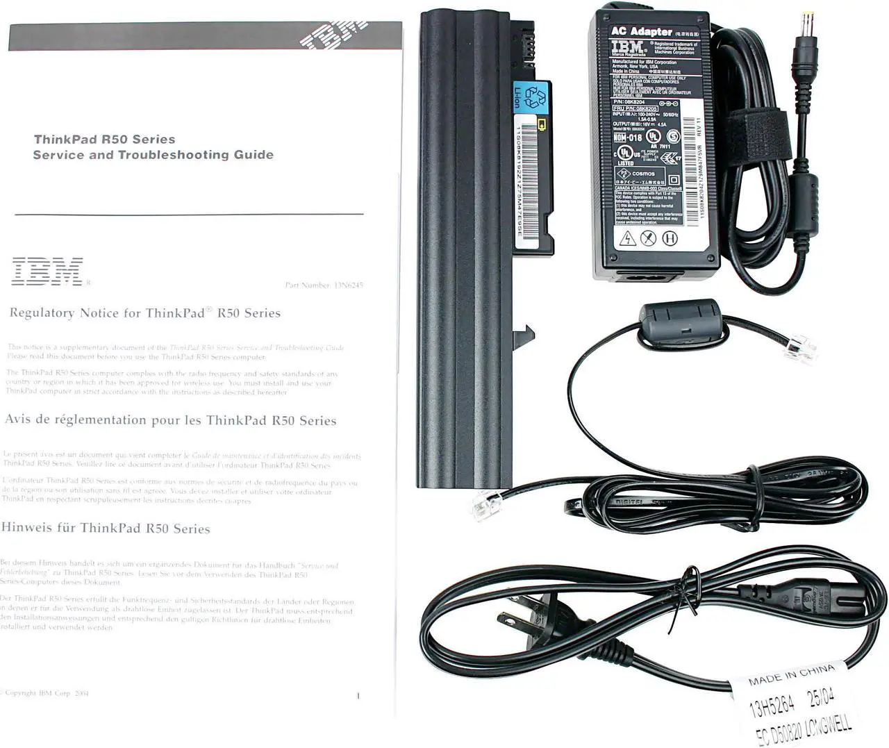 IBM Laptop ThinkPad 1.50GHz 256MB Memory 40GB HDD ATI Mobility Radeon ...