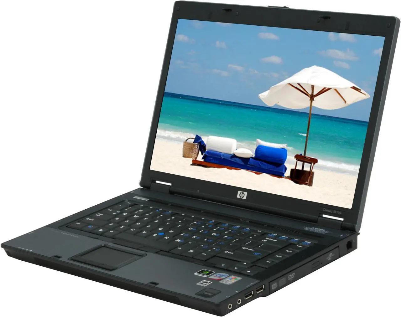 HP Compaq Laptop Intel Core 2 Duo T7300 2GB Memory 120GB HDD NVIDIA ...