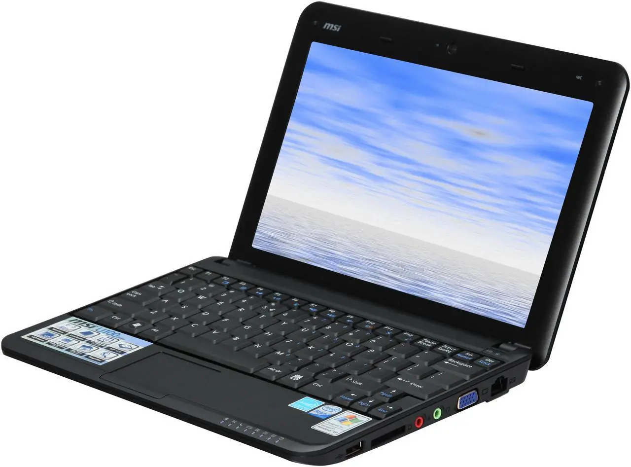 MSI Wind U100-843US Black 10.0" WSVGA Netbook - Newegg.com