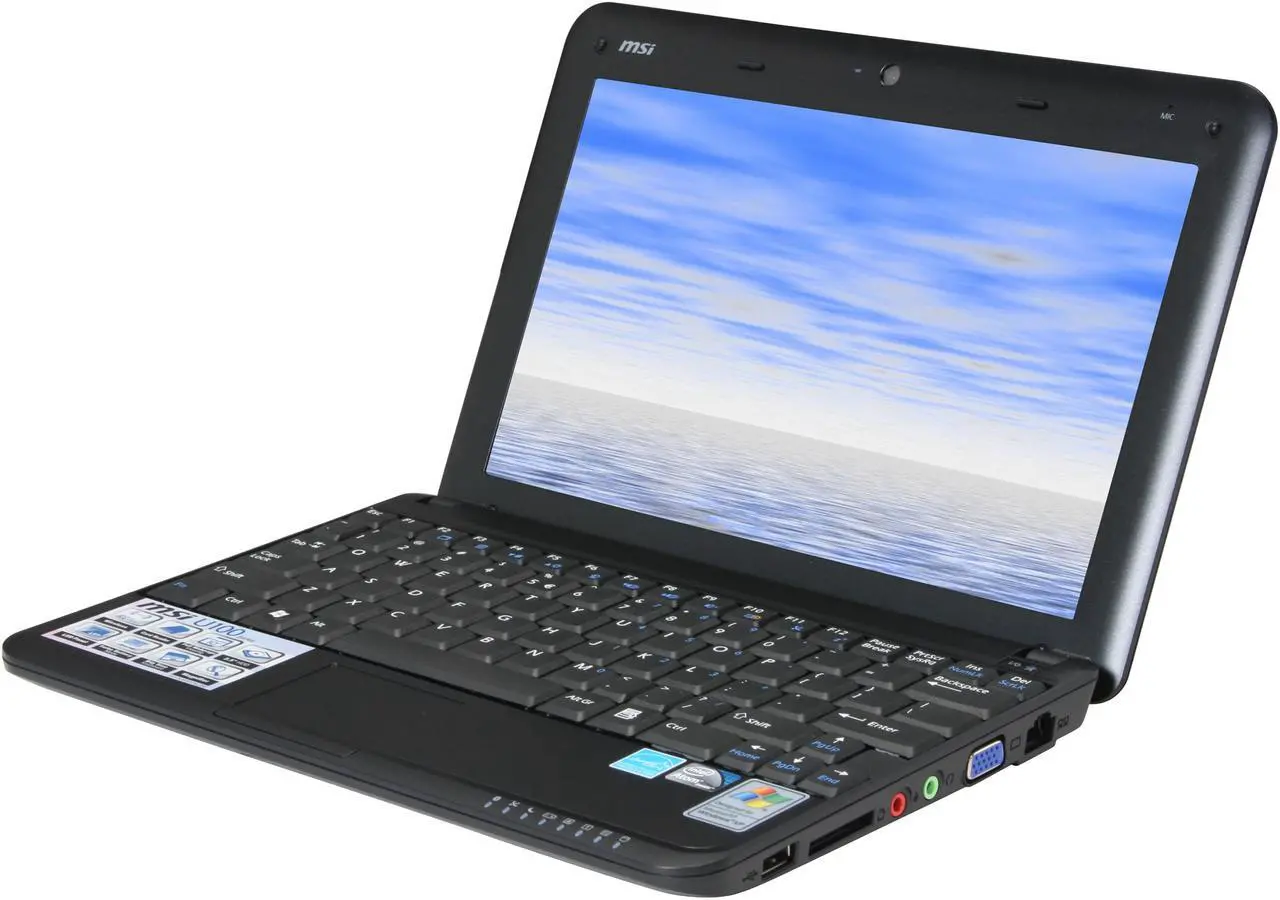 MSI Wind U100-869US Black 10.0" WSVGA Netbook - Newegg.com