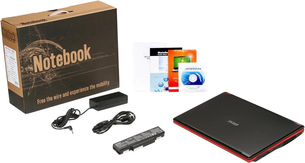 MSI Laptop Intel Core 2 Duo P7350 4GB Memory 320GB HDD NVIDIA GeForce ...