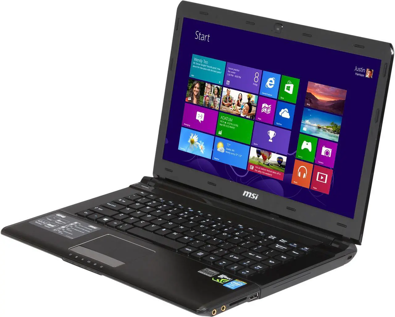 MSI GE Series - 14.0" NVIDIA GeForce GTX 760M - Intel Core i7-4702MQ ...