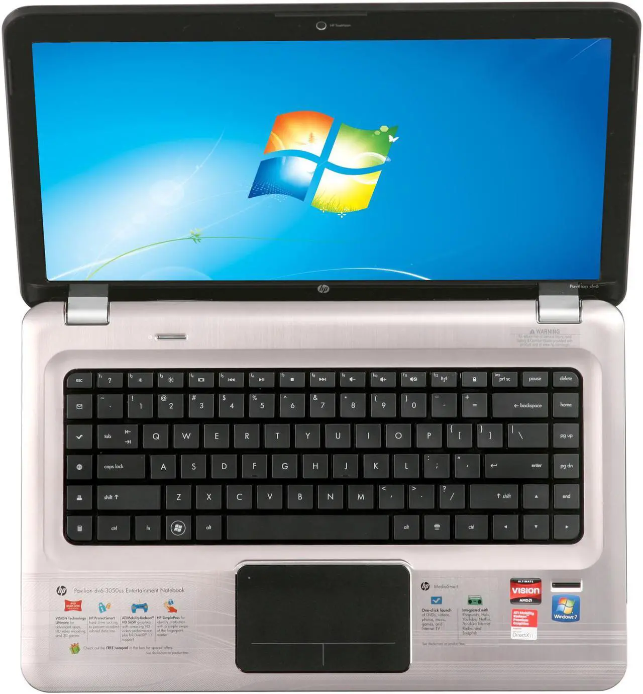 HP Laptop Pavilion AMD Phenom II N930 4GB Memory 640GB HDD ATI Mobility ...