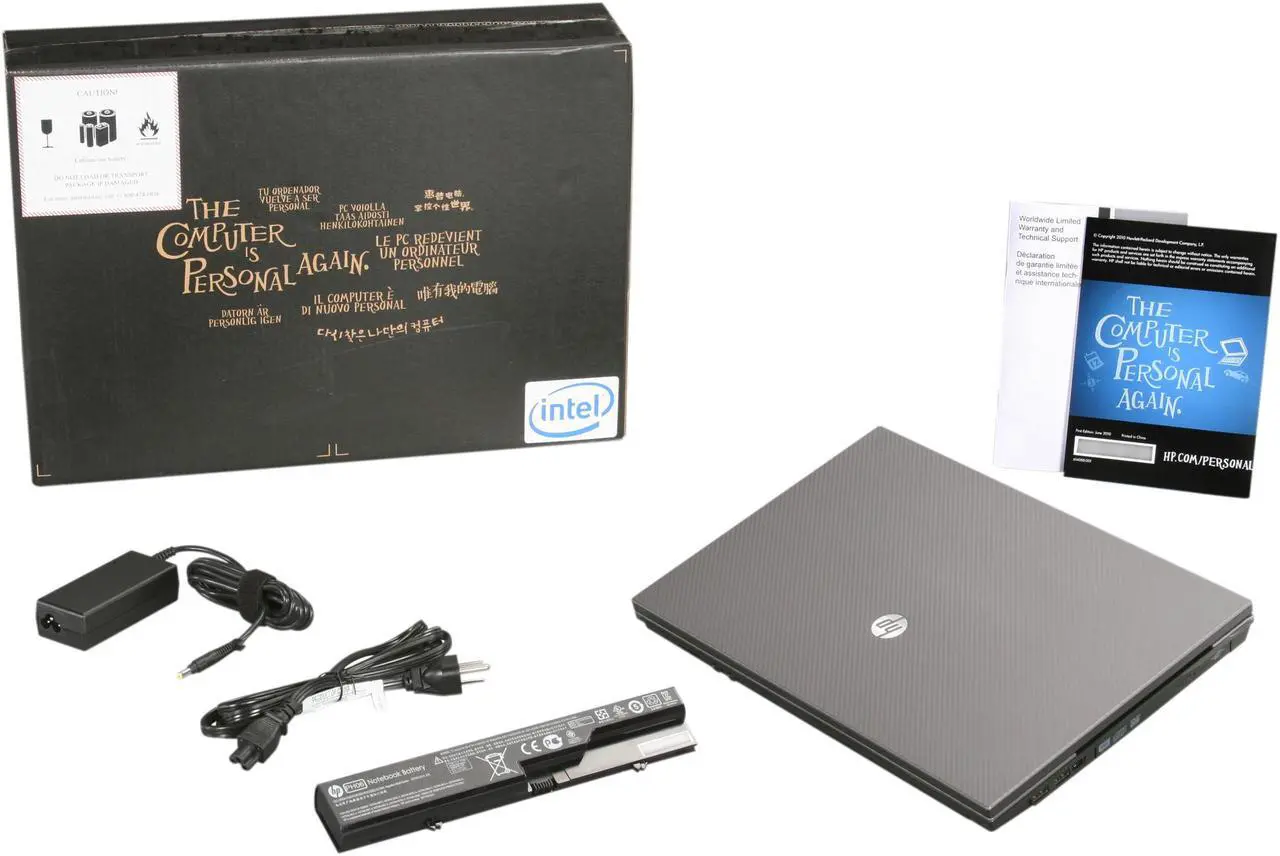 HP Laptop Intel Pentium T4500 3GB Memory 320GB HDD Intel GMA 4500MHD 15 ...