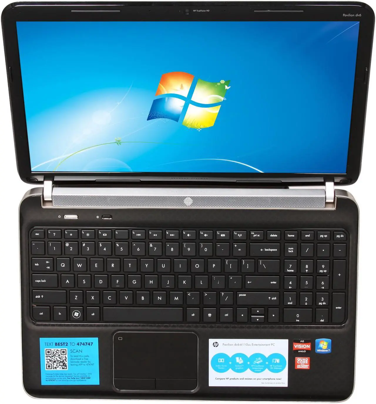HP Laptop Pavilion AMD A6-3400M 4GB Memory 640GB HDD AMD Radeon HD ...
