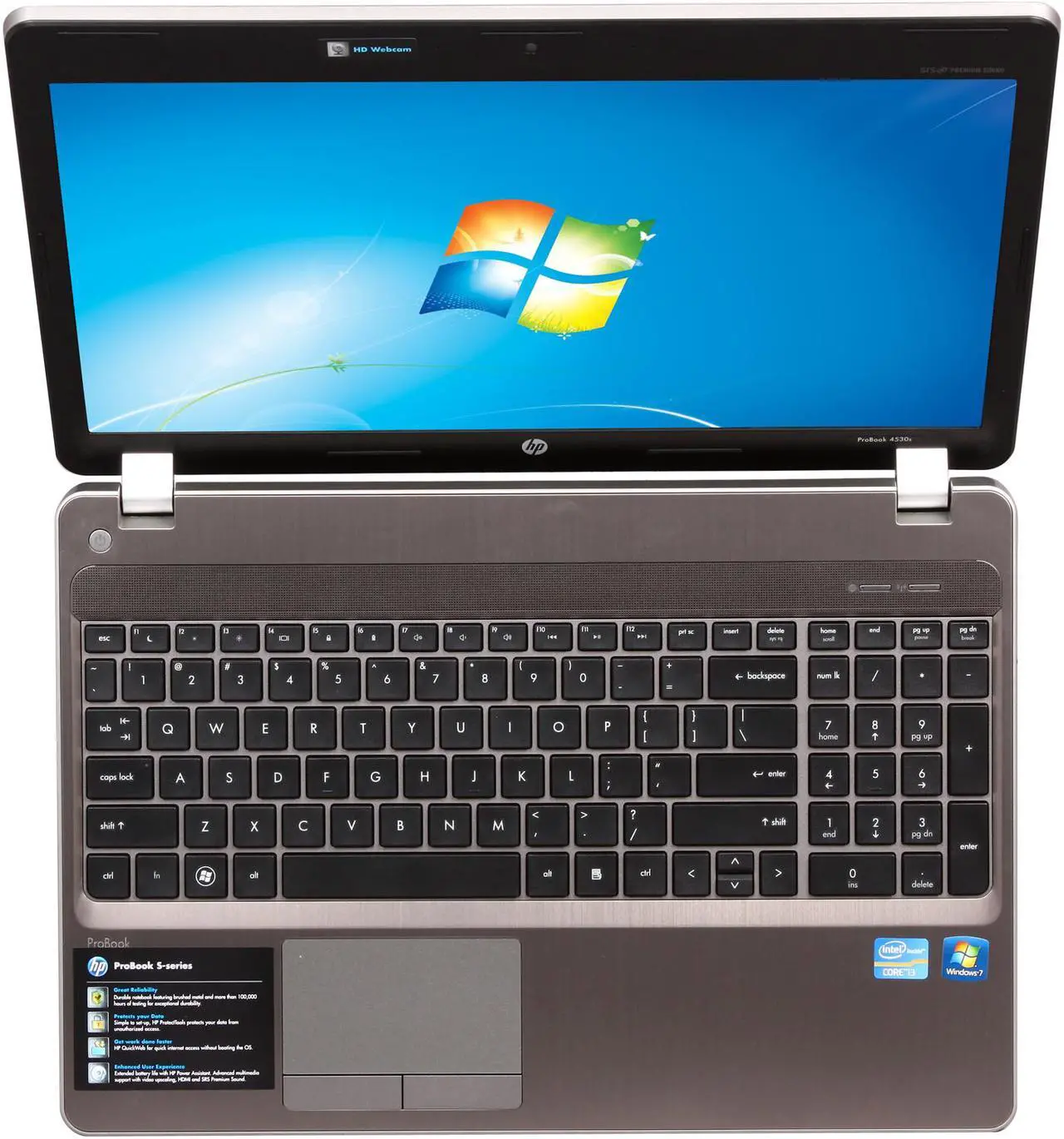 HP Laptop ProBook Intel Core i3-2350M 4GB Memory 500GB HDD Intel HD ...