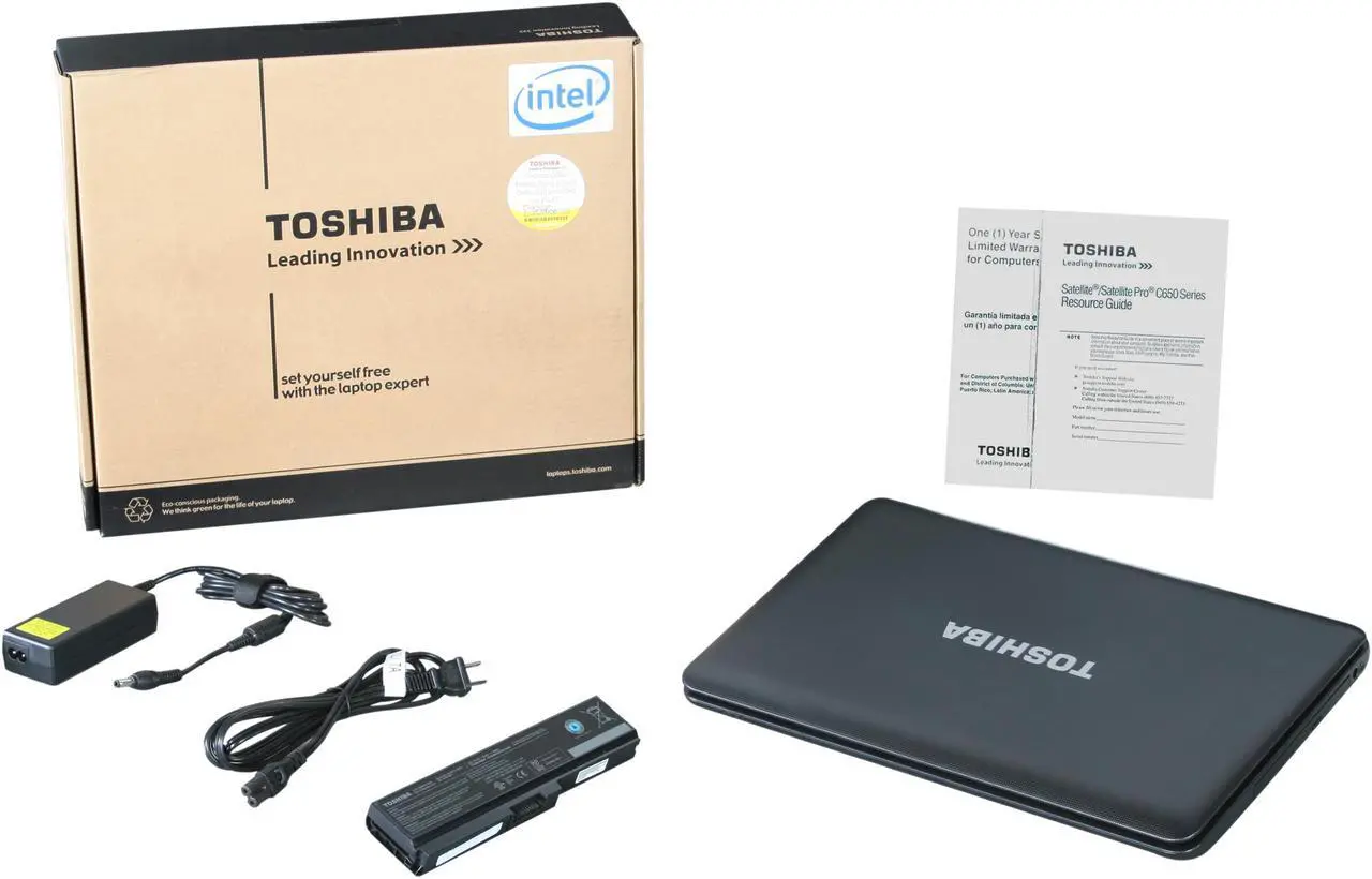 TOSHIBA Laptop Satellite Intel Pentium B940 4GB Memory 500GB HDD Intel ...