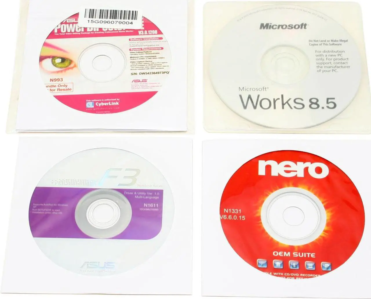 ASUS Laptop F3 Series Intel Core Duo T2300E 1GB Memory 100GB HDD Intel ...