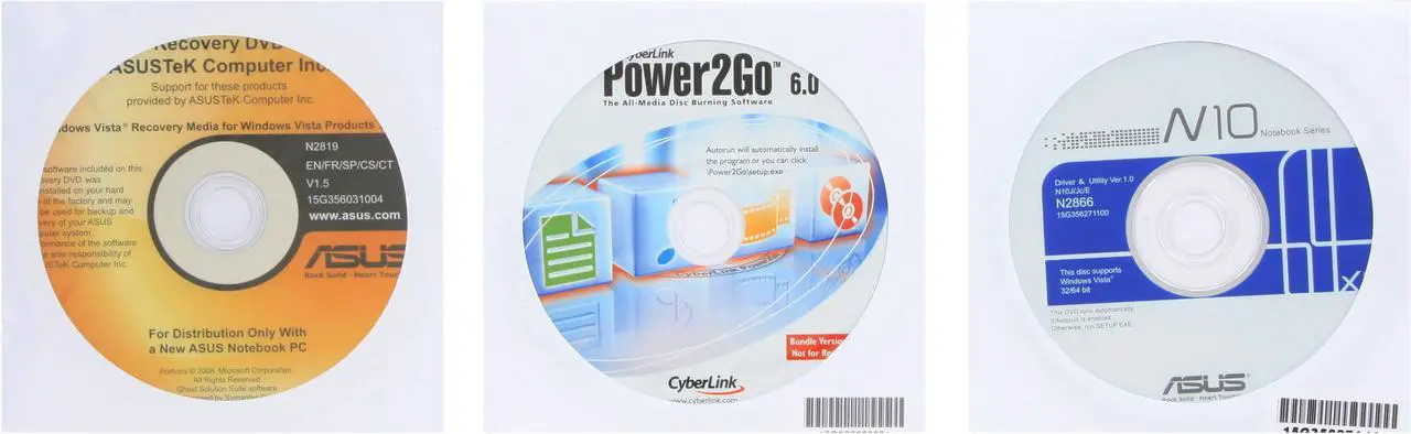 ASUS Laptop N10 Series Intel Atom N270 2GB Memory 160GB HDD NVIDIA ...