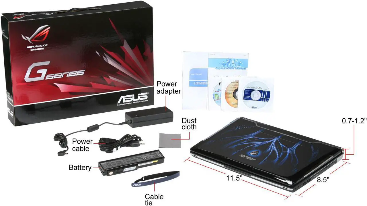 ASUS Laptop G Series Intel Core 2 Duo T9600 4GB Memory 320GB HDD NVIDIA ...