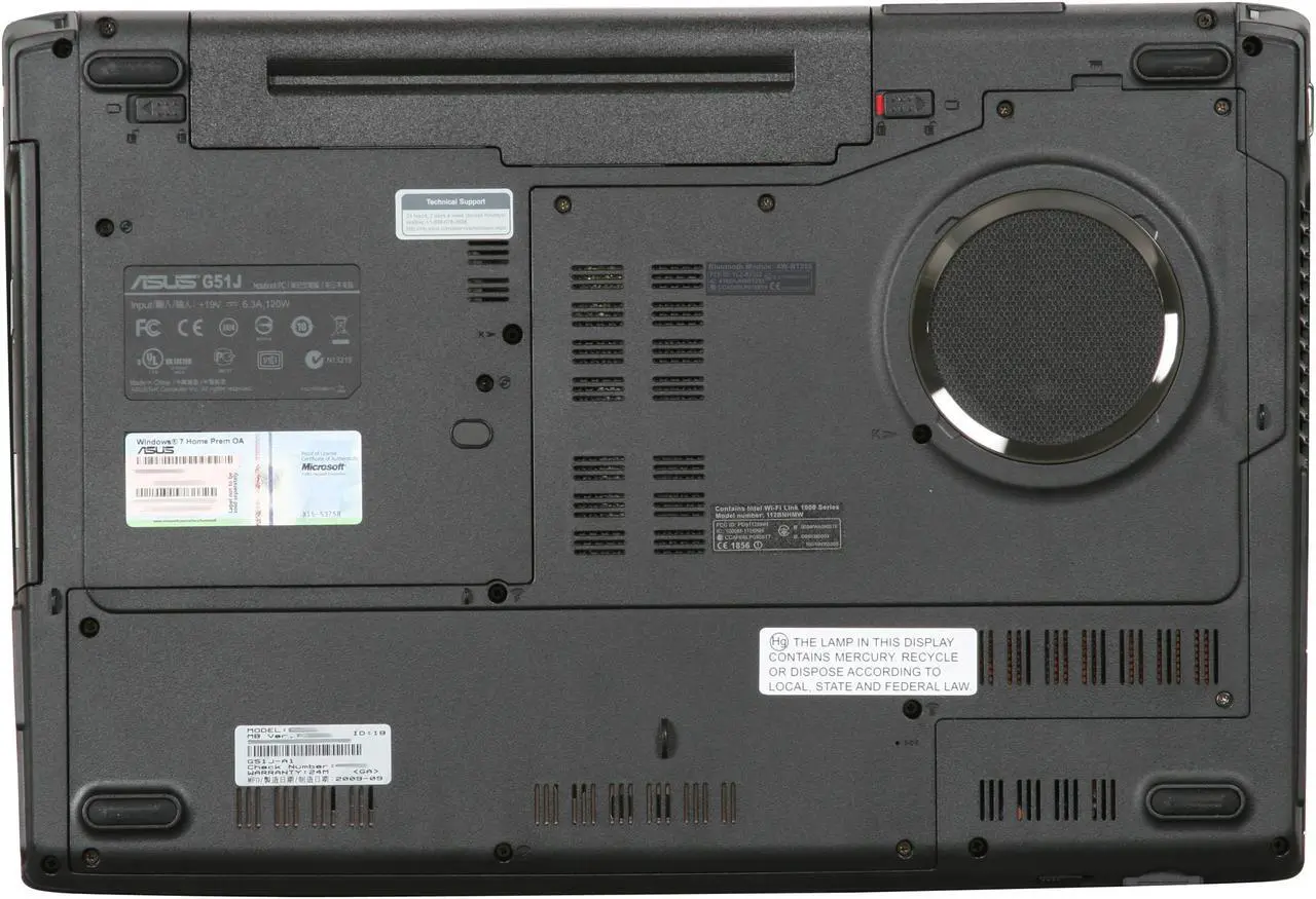 ASUS Laptop G Series Intel Core i7-720QM 4GB Memory 640GB HDD NVIDIA ...