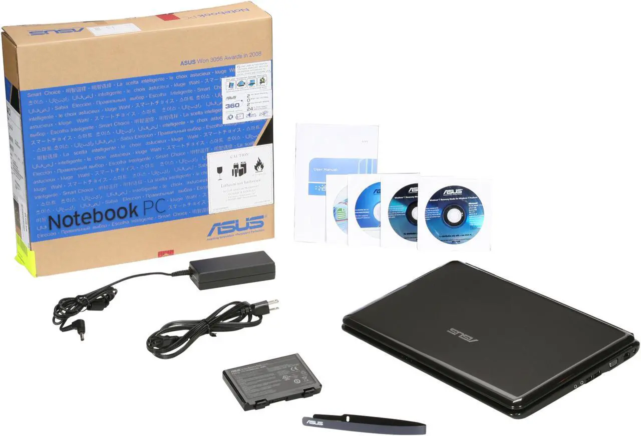 ASUS Laptop Intel Core 2 Duo P8700 4GB Memory 320GB HDD NVIDIA GeForce GT 220M 16.0" Windows 7 ...