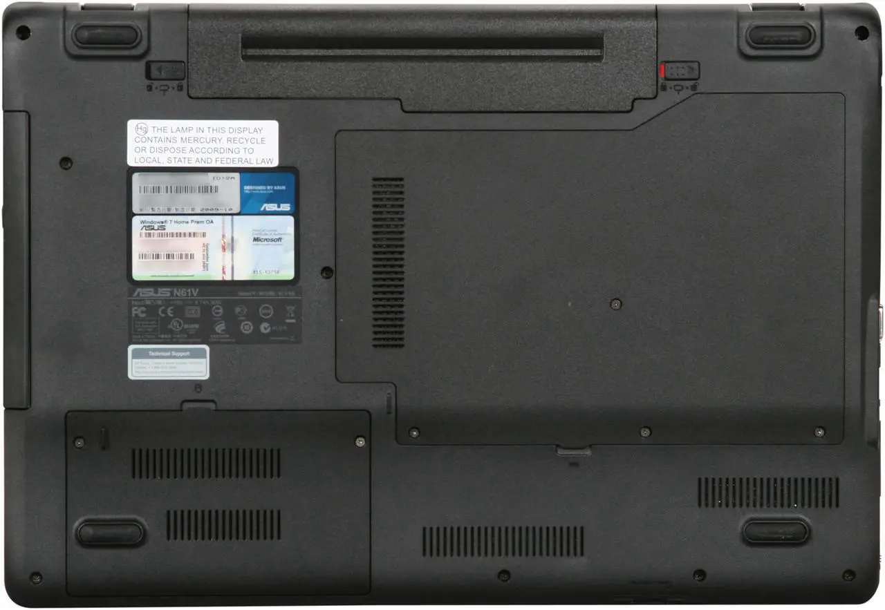 ASUS Laptop N61 Series Intel Core 2 Quad Q9000 4GB Memory 320GB HDD ...