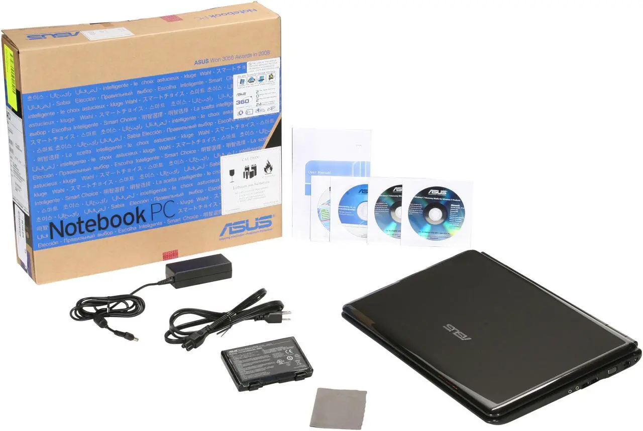 ASUS Laptop K70 Series Intel Core 2 Duo T6600 4GB Memory 320GB HDD ...