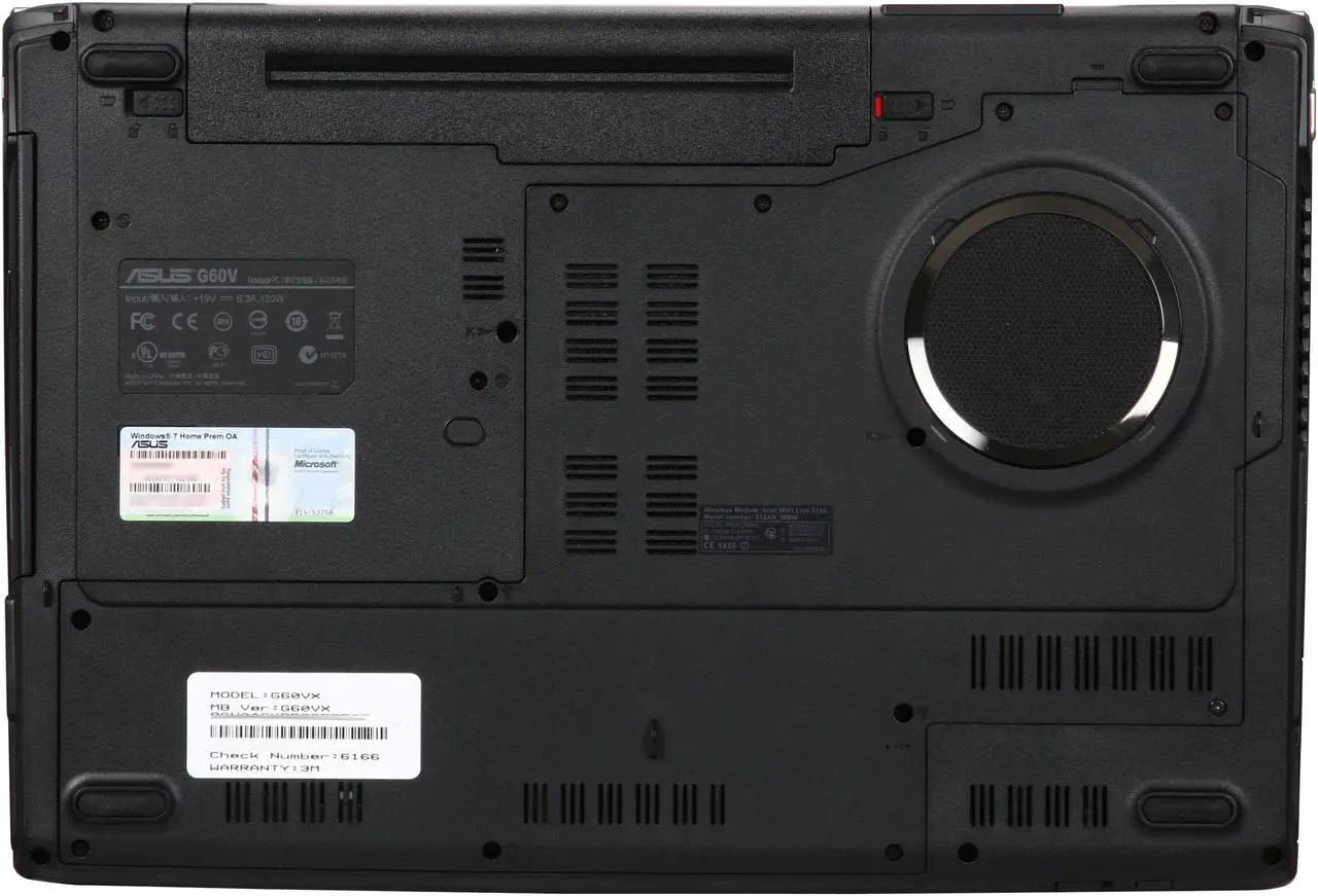 Refurbished: ASUS Laptop G Series Intel Core 2 Duo P7450 4GB Memory ...