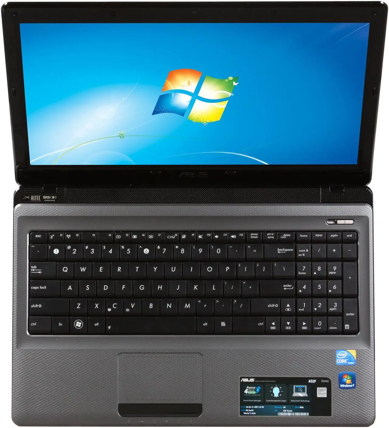 ASUS Laptop A52 Series Intel Core i5-480M 4GB Memory 500GB HDD Intel HD ...