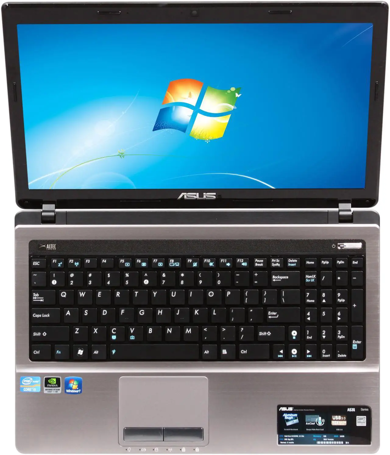 ASUS Laptop Intel Core i5-2430M 6GB Memory 640GB HDD NVIDIA GeForce GT ...