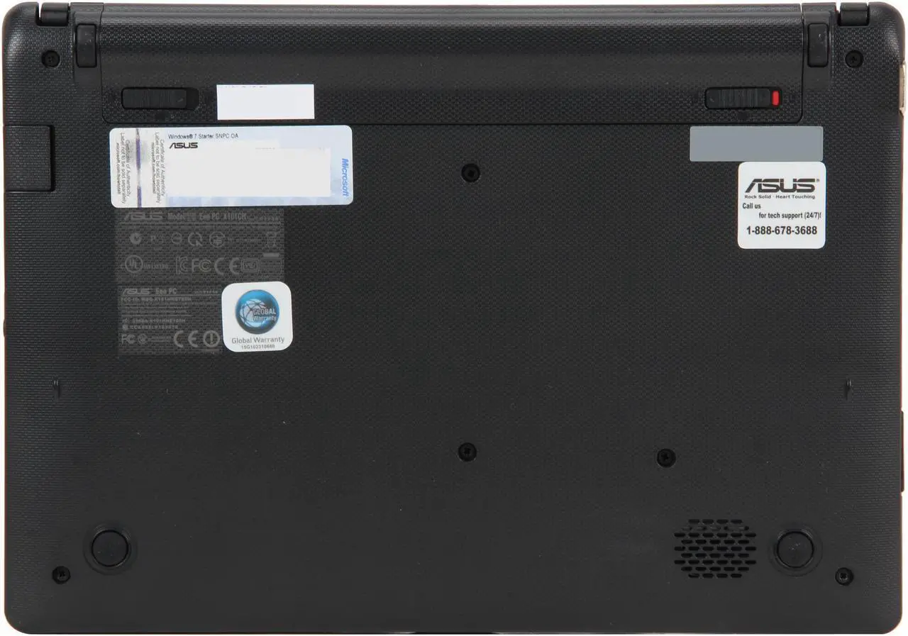 ASUS Eee PC X101CH-EU17-BK Matte Black 10.1" WSVGA Netbook - Newegg.com