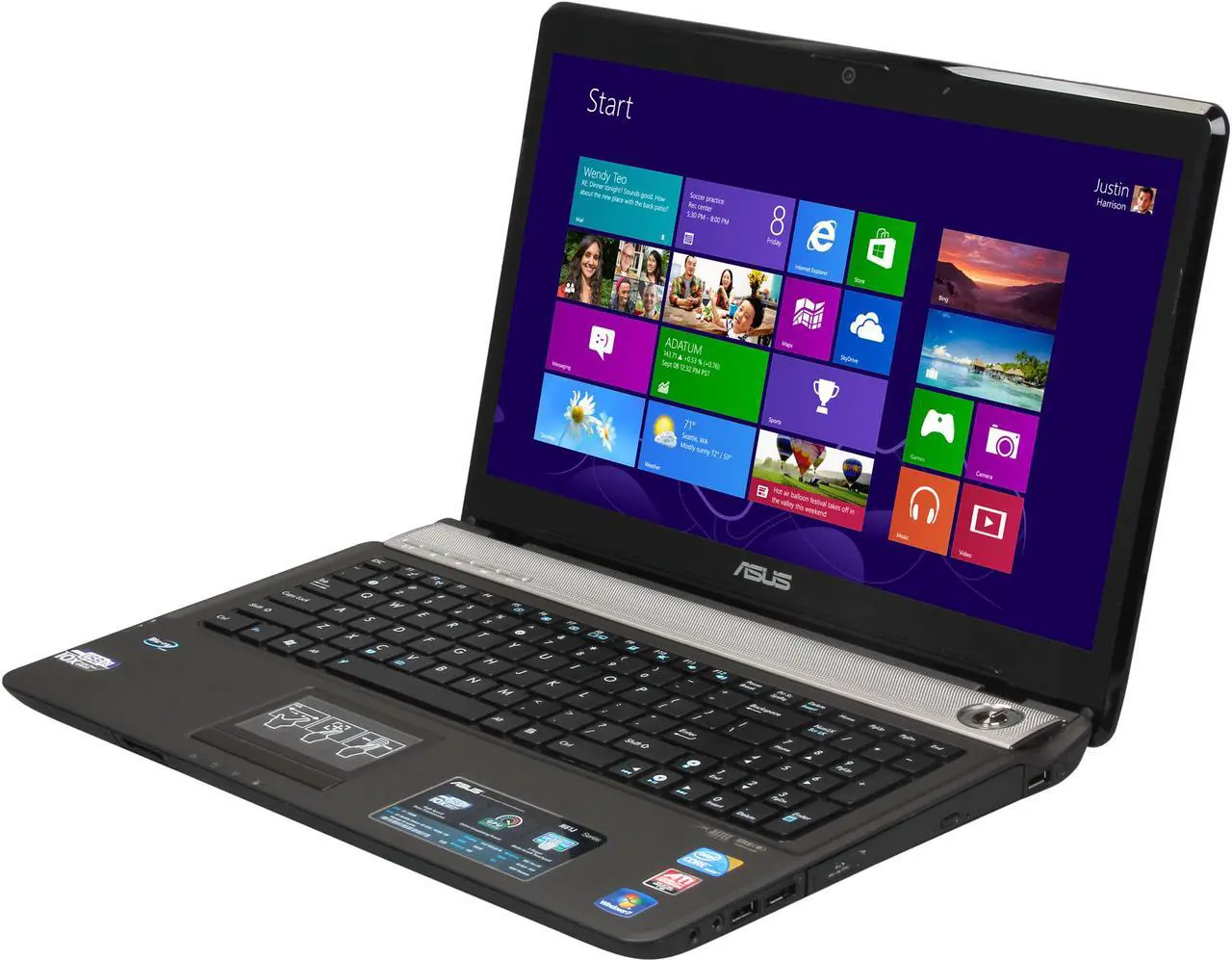 Refurbished: ASUS Laptop Intel Core i7-740QM 4GB Memory 500GB HDD ATI ...