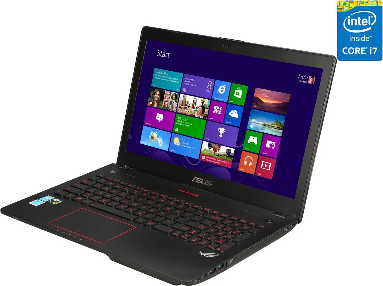 ASUS ROG - 15.6" NVIDIA GeForce GTX 850M - Intel Core i7-4710HQ - 12GB Memory - - Windows 8.1 64 ...