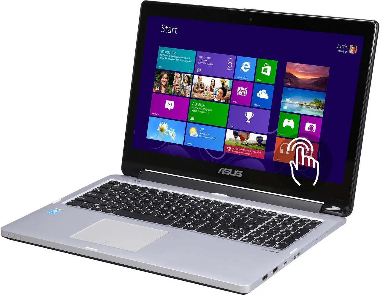 Refurbished: ASUS Certified Refurbished Laptop Transformer Book Flip ...