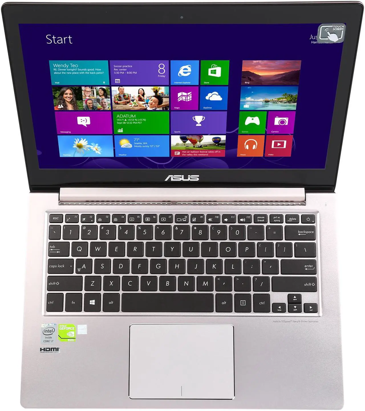 Refurbished: ASUS Ultrabook Intel Core i7-4510U 12GB Memory 256 GB SSD ...