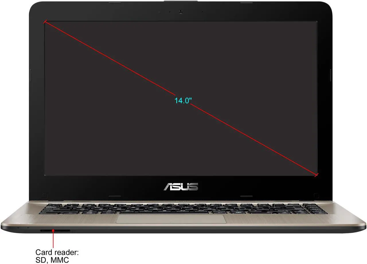 ASUS VivoBook AMD A9-9425 Dual Core Processor 14" Laptop - Newegg.com